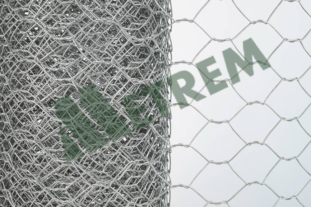 Plasa dublu rasucita zincata - gabioane - fabrica METREM